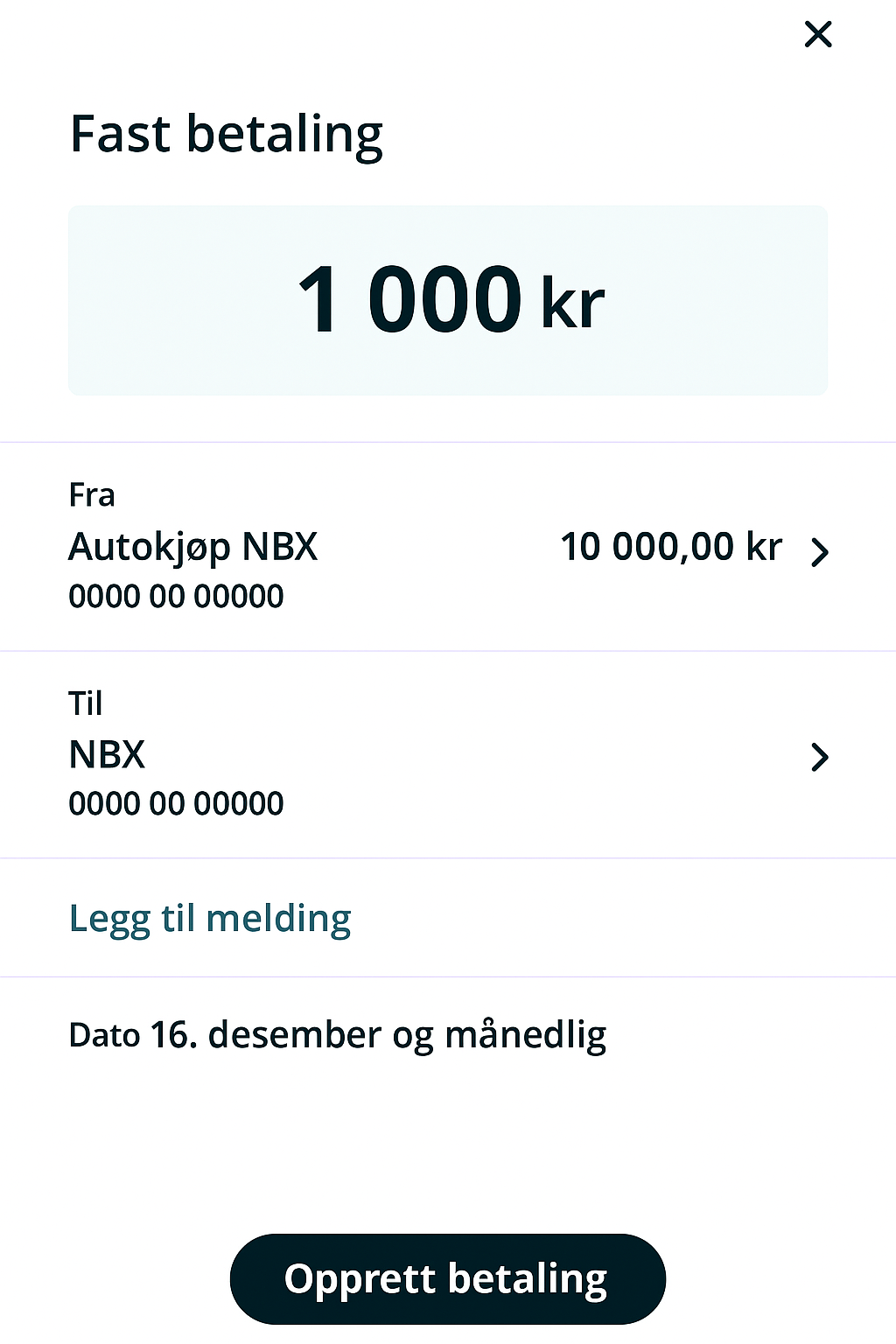 How to Set Up Automatic Bank Transfers to NBX – Norwegian Block Exchange AS